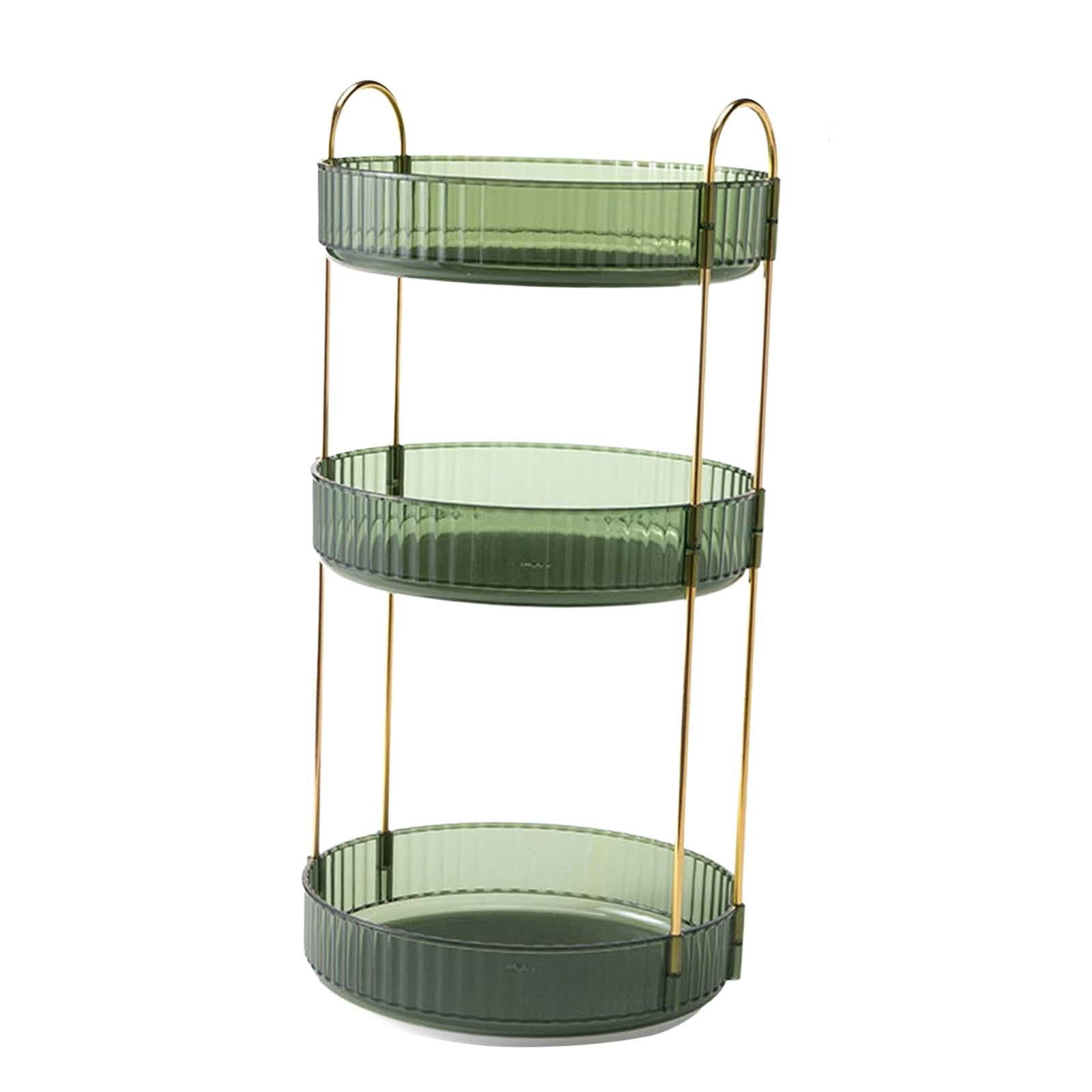 360° Rotating Clear Spice Rack Organisers Rotating Trays for Kitchen ...