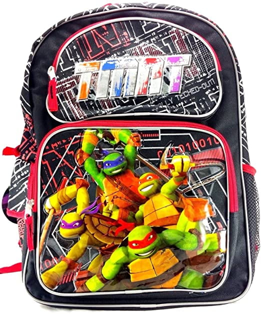 Teenage Mutant Ninja Turtles Black and Red 16" School Backpack ...