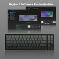 Womier S-K71 Wireless Bluetooth 75% Keyboard, CNC Aluminum, RGB, Pre-Lubed, Mac/Win(Black ...