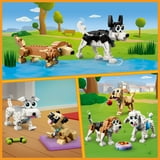 LEGO Creator 3 in 1 Fun Adorable Dogs Toy Set, Build/Rebuild 7 Breeds ...