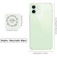 80Pcs 8 styles Paper Lip Balm Adhesive Label Stickers Word 50x50mm ...