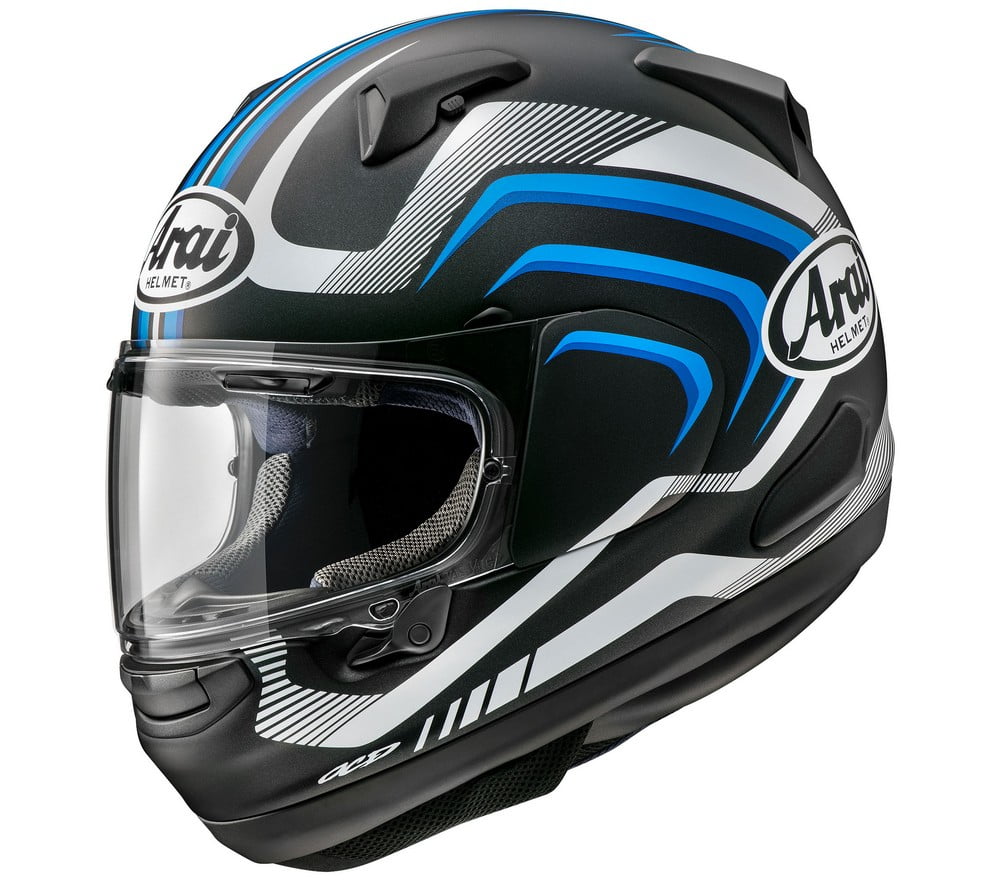 Arai Signet-X Shockwave Motorcycle Helmet (M2020D) Blue Frost - Walmart ...