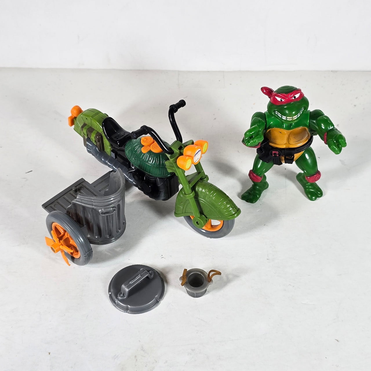 Open Box Vintage Playmates Ninja Turtles TMNT Turtle Cycle with Raphael ...