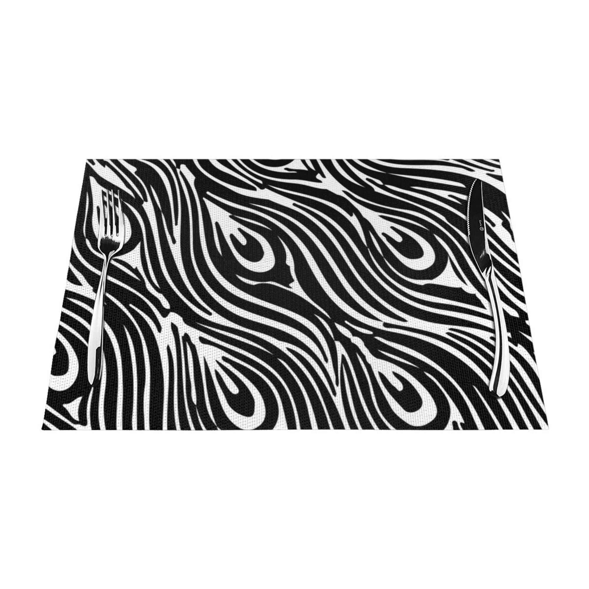YFYANG Washable Heat-Resistant Placemats, 70% PVC/30% Polyester ...