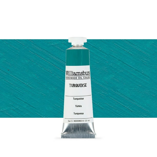Williamsburg Handmade Oil Paint, 37 ml, Turquoise - Walmart.com ...