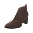 Journee Collection Womens Bellamy Embossed Pointed Toe Booties ...