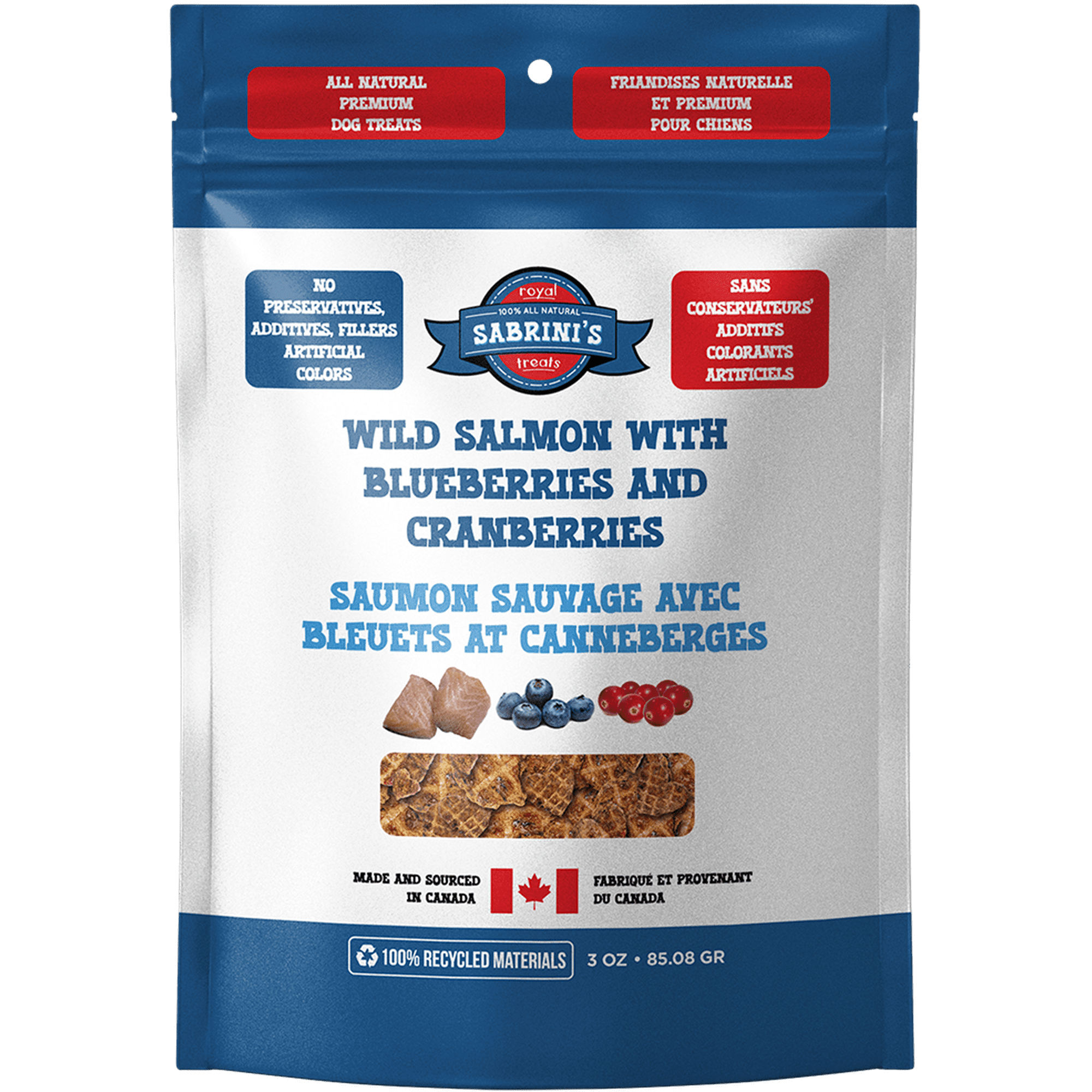 Click here for Sabrinis Royal Treats Wild Salmon With Blueberries... prices