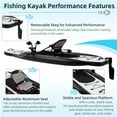 Danrelax Inflatable Kayak with Pedal System, 12ft Premium PVC Fishing ...