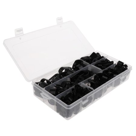 Assort 200x Nylon Screw Wire Clips Cable Clamp Fasteners Clips ...