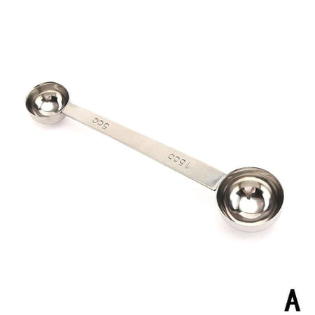 Steel Double Side Measuring Spoon Scoop Coffee Tablespoon Tools X9X0 ...