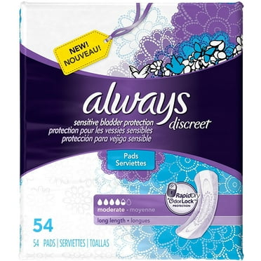 Always Discreet, Incontinence Underwear for Women, Low Rise, Moderate ...