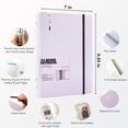 A5 Binder 6 Ring Notebook with Dividers Refillable Planner Binder with ...