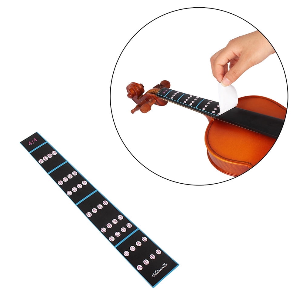 4/4 Violin Fiddle Finger Guide Fingerboard Sticker Label Intonation ...