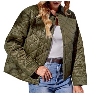 S.E.B. by Sebby Quilted Jacket with Detachable Hood (Women’s) - Walmart.com