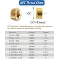BDKWID-Brass Hex Plug 1/2" NPT Male Pipe Fitting Counter Sunk Plug ...