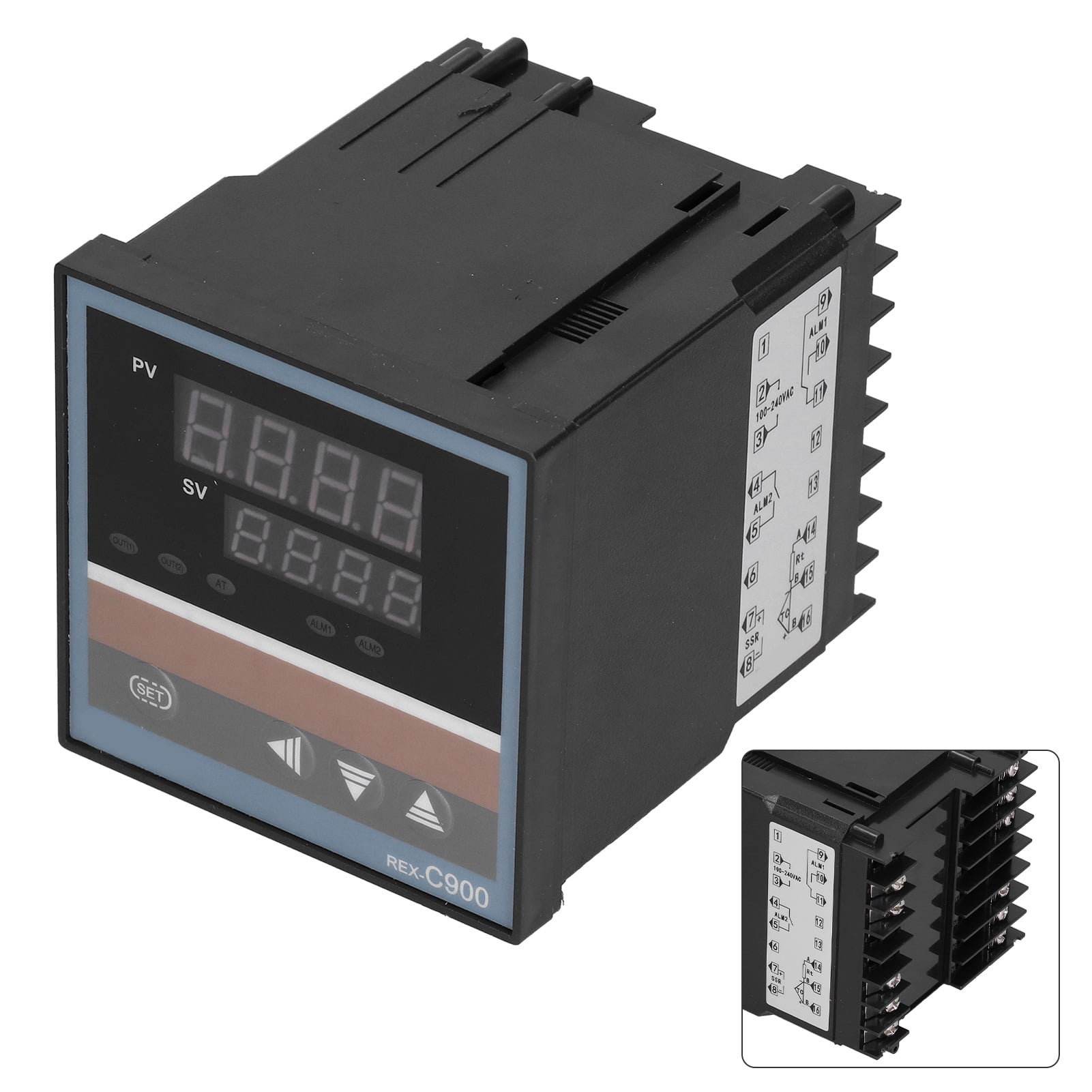 Controlador de temperatura industrial, controladores de termostato de temperatura PID, kit de ...