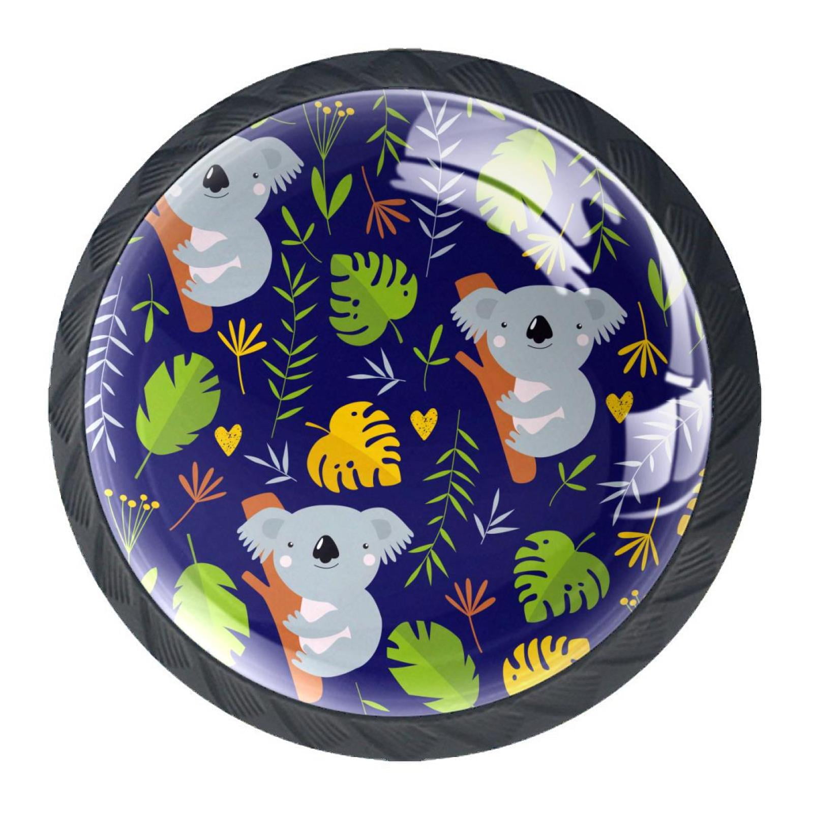 4 Pcs Koala Blue Animal Knobs for Kitchen Cabinet Cupboard Dresser ...