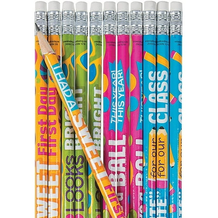 Motivational First Day of School Pencils (24 Pack) Welcome Back To ...
