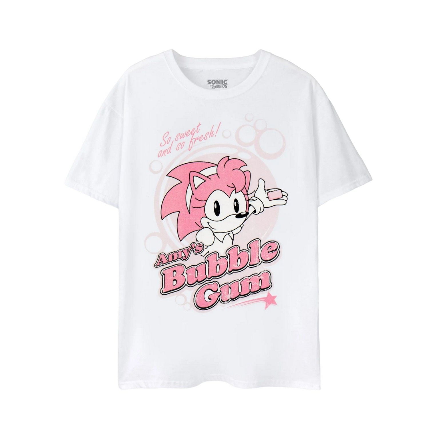 Click here for Sonic The Hedgehog Womens Amys Bubblegum Short-Sle... prices