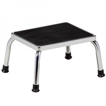 Drive Medical Footstool with Non Skid Rubber Platform and Handrail ...