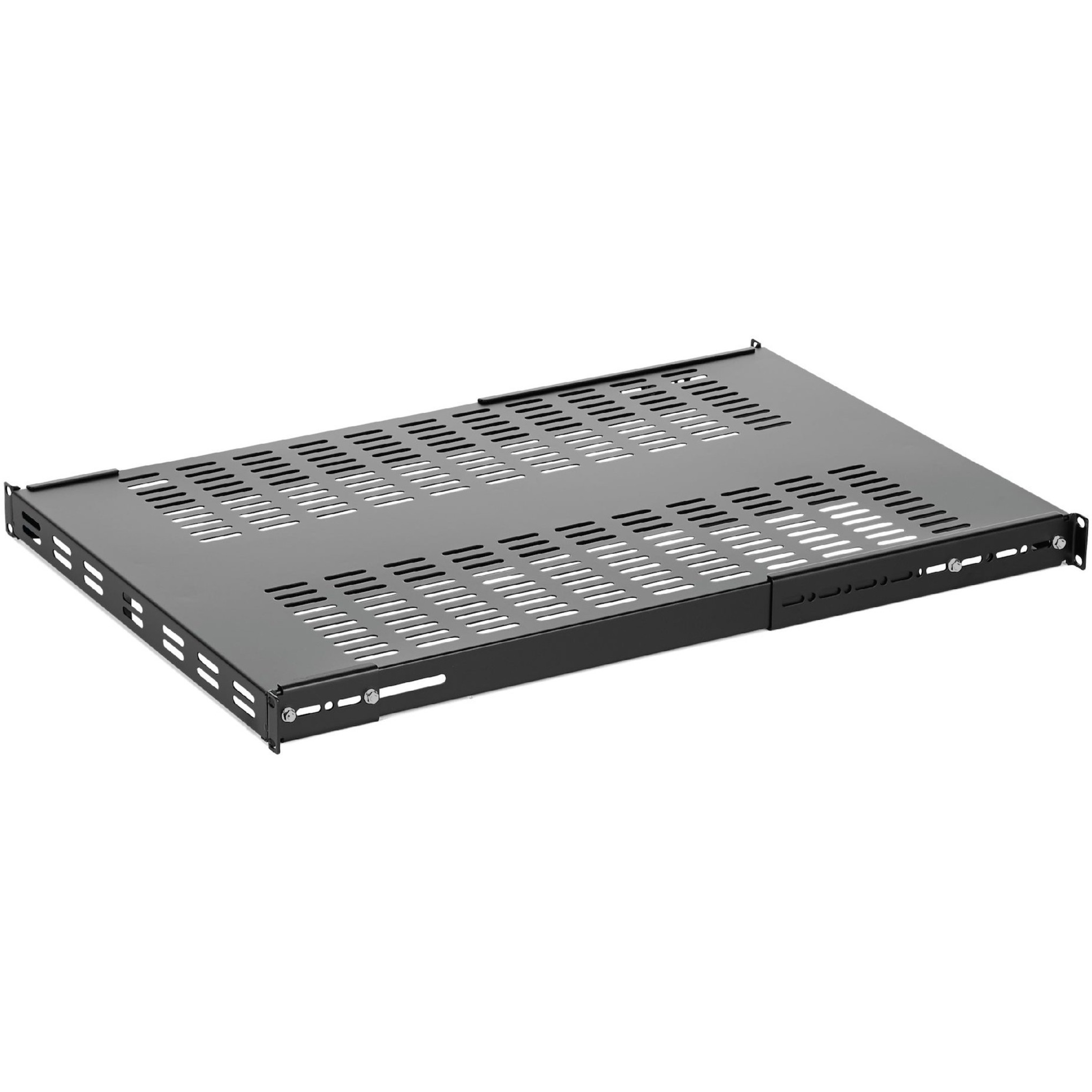 StarTech.com 1U Adjustable Mounting Depth Vented Rack Mount Shelf ...