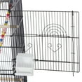 "ZENSTYLE 39"" Large Parrot Bird Cage with Rolling Stand, Metal Frame ...