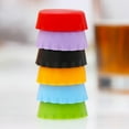 Pack of Adventure, 6pcs Reusable Silicone Bottle Caps, Soda Cola Lids ...