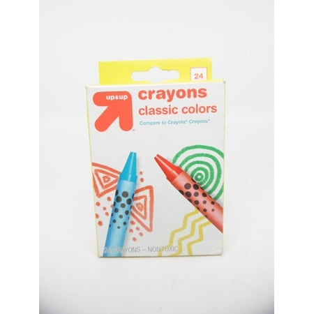 Up&Up Nontoxic Classic Crayons 24ct - Non-Toxic Multicolor Up & Up ...