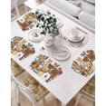 Cute Dog Round Table Placemats Set of 2 Wedge Placemats, Funny Animals ...