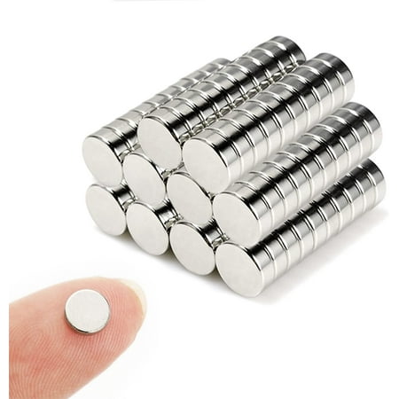 Small Neodymium Magnets 100Pcs 6x3 MM Round Strong Magnets for Fridge ...
