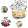 Deep Fry Basket - Stainless Steel Foldable Strainer Basket Colander ...