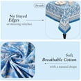 Blue Sapphire 60x60 Inch Square Cotton Tablecloth Indian Block Print ...