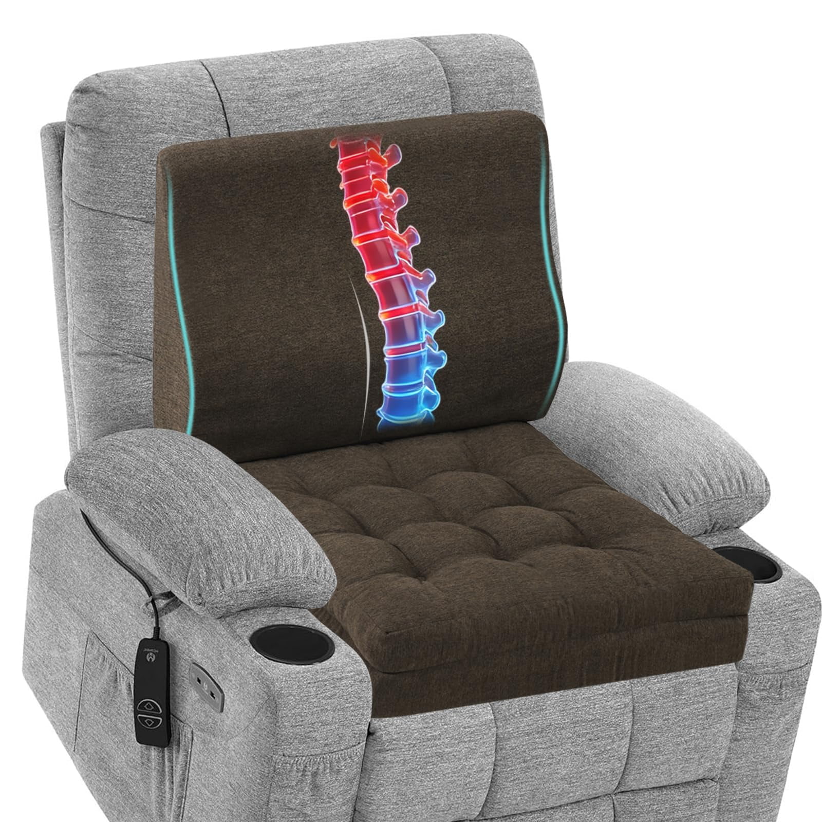 Click here for Baibu Memory Foam Recliner Cushions With Lumbar Su... prices