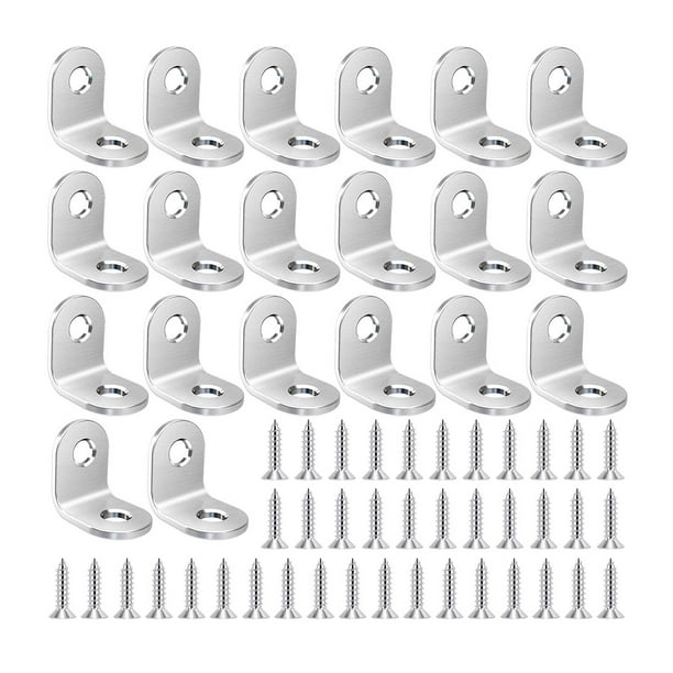 Stainless Steel Corner Braces, 90 Degree Right Angle L-Shaped Bracket ...