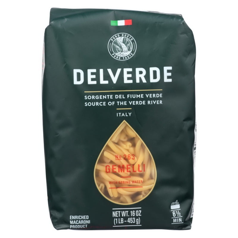 Delverde pasta Gemelli 1 LB (PACKS OF 12) - Walmart.com