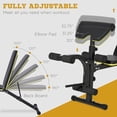 Adjustable Workout Bench with Curl and Leg Extension, Ergonomic Foam ...