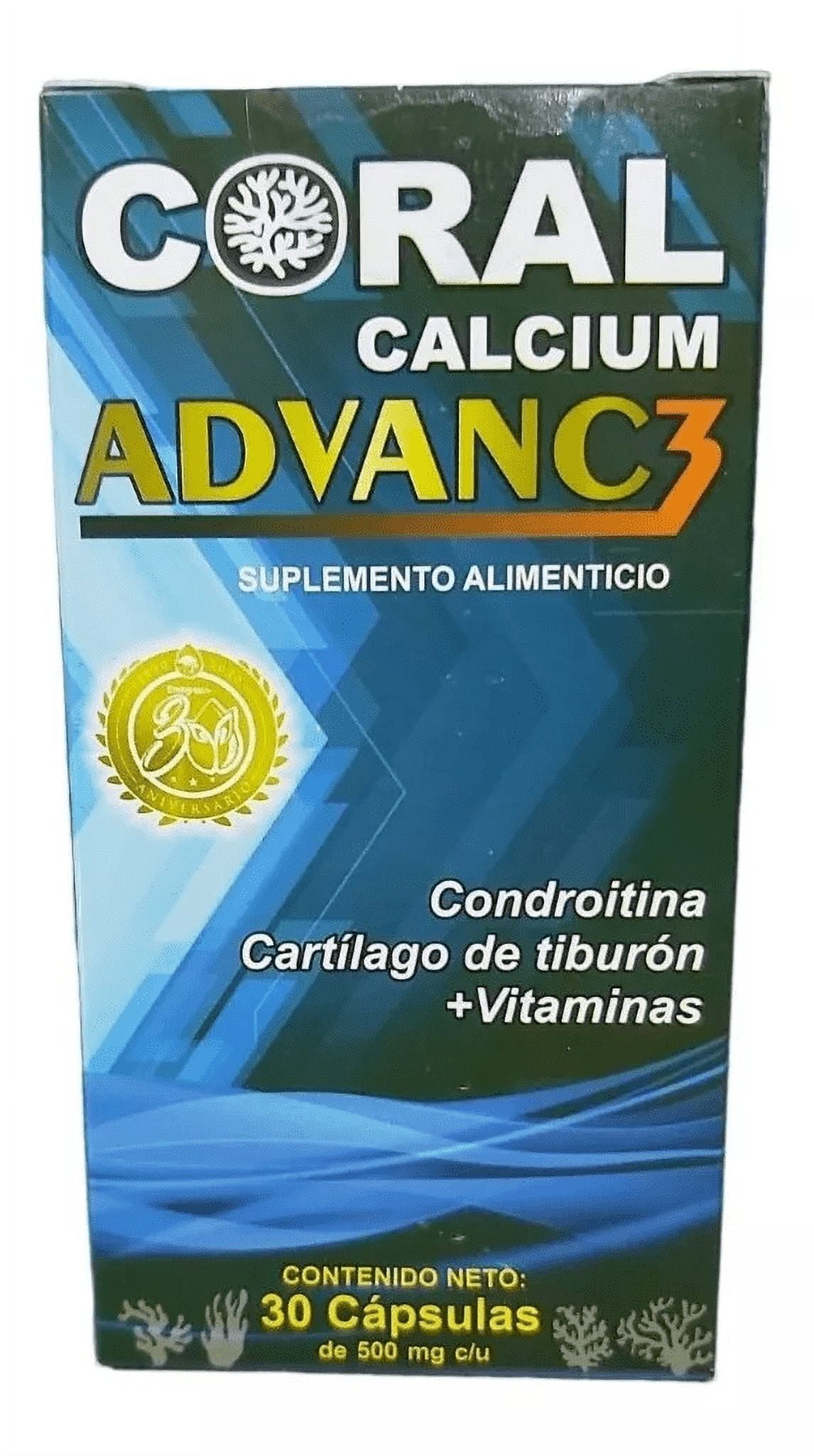 Ultra Advance Calcio Coral Con 30 Caps De 500 Mg C/u | Bodega Aurrera ...