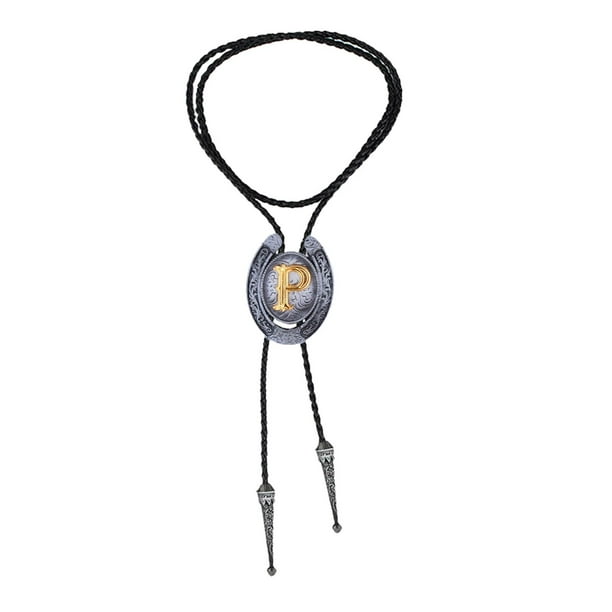 Elegante Bolo Tie Colgante Ajustable Western Cowboy Tie PU Cuerda de ...