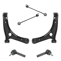 TRQ 8 pc Steering & Suspension Kit Control Arms Tie Rods Sway Bar End ...