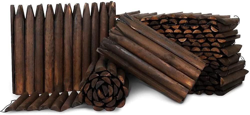 Worth Garden Outdoor Wood Edging Short Border Yard Fence for Chrismas ...