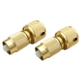 2Pcs Garden Expandable Hose Repair Kits Aluminium Faucet Adapter Water ...