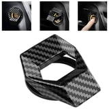 Car Carbon Fiber Engine Start Stop Push Button Switch Cover Trim ...