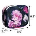 Modella Deluxe 14-Piece PVC Travel Tote with Pink Floral Train Case ...