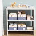 Clothes Organizer, Large Wardrobe Storage Basket, Foldable Fabric ...