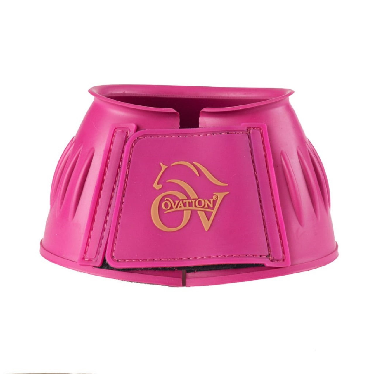 Ovation® Professional Ribbed Hook and Loop Bell Boot (M, Raspberry ...