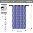 Blue and White Checkered Pattern Blackout Curtains,Triple Weaved Fabric ...
