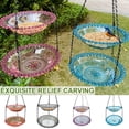 AGIUFGS Two-tier Hanging Bird Feeder, Festive Holiday Designs, for Home ...