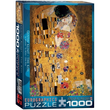 Gustav Klimt The Kiss 1000 Piece Jigsaw Puzzle by Eurographics ...