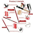 Lightweight Aluminum Walking Sticks Collapsible Trekking Poles with EVA ...