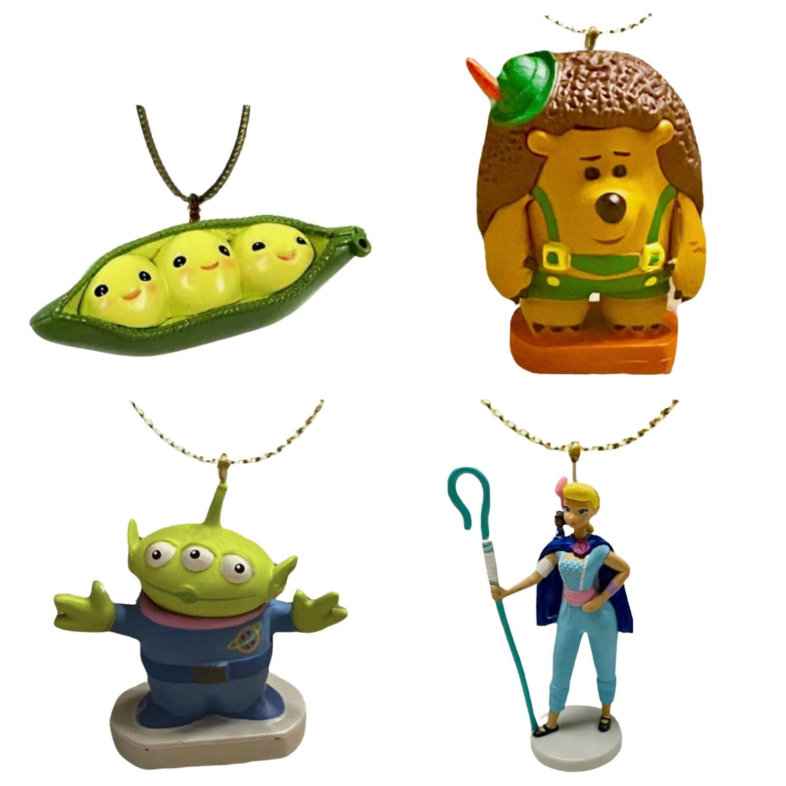 Toy Story Peas In A Pod Bo Peep Pricklepants Alien 4 Ornaments Figure ...